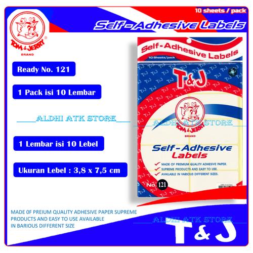 Jual Lebel Tom&Jerry Kertas Lebel Tom And Jerry Tom & Jerry - 121, Pak ...