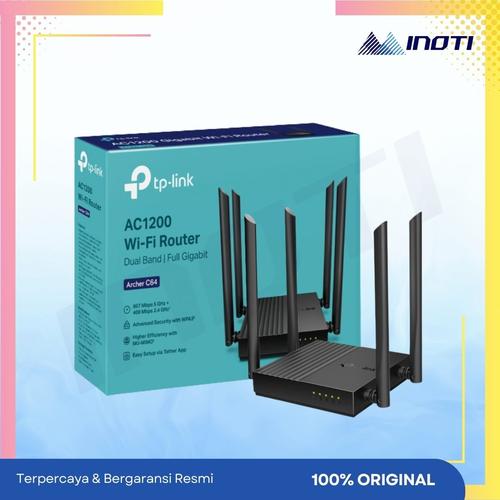 Jual Tp-Link Archer C64 AC1200 Dual-Band Wi-Fi Router TpLink Archer C ...