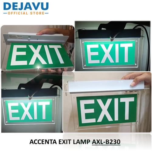 Jual Lampu Exit Led Accenta AXL-B230/2.5W*Exit Emergency Lamp/Exit Sign ...