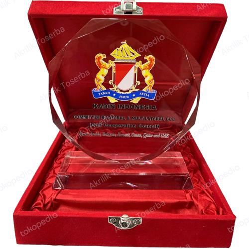 Jual PLAKAT AKRILIK CRYSTAL BEVEL DIAMOND PREMIUM CUSTOM + BOX - TEBAL ...