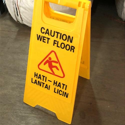 Jual Warning Sign Floor Wet Floor | Papan Peringatan Lantai Licin ...
