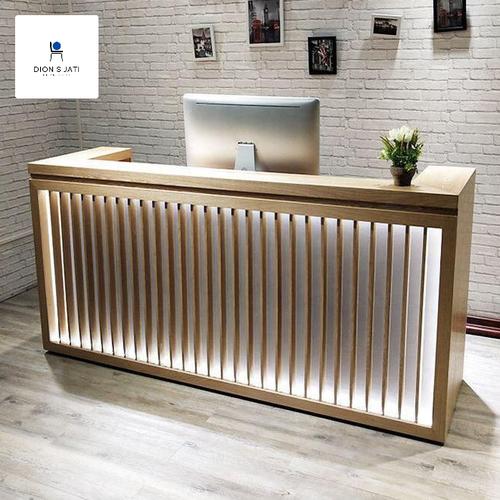 Jual receptionist desk meja resepsionis meja kasir hotel meja bar - Kab ...