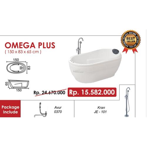 Jual Bathtub Standing Acrylic Meridian Omega Plus - Kota Surabaya ...