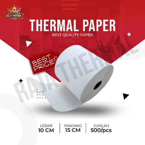 Jual KERTAS THERMAL LABEL STICKER 100X150 500PCS BARCODE UKURAN A6 - Jakarta Barat - Raja ...