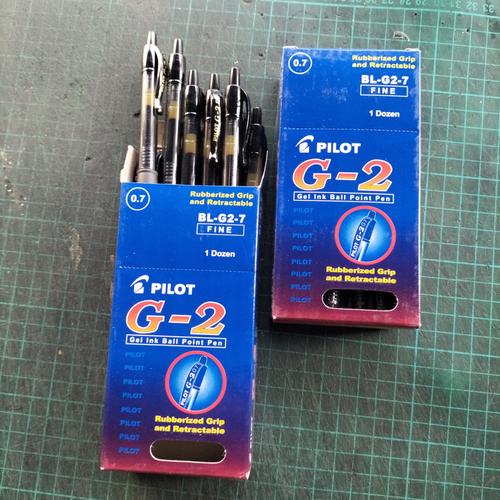 Jual BALLPOINT PILOT G-2 0.7mm HITAM / PULPEN PILOT G-2 HARGA SATU LUSIN - Jakarta Barat ...