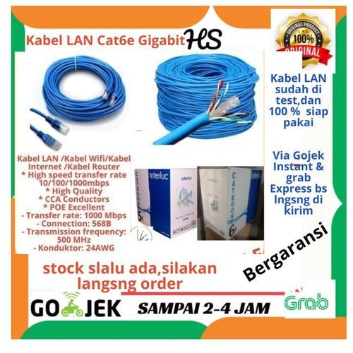 Jual Kabel LAN UTP Gigabit Cat6e 150M Kabel wifi Tanpa KonektorRJ45 @2750/M - 100 Meter - Kota ...