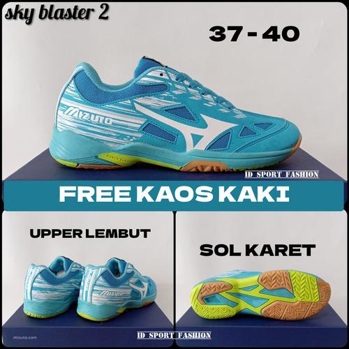 Promo Sepatu Badminton Wanita Mizuno Sky Blaster 2 Original Bulutangkis ...