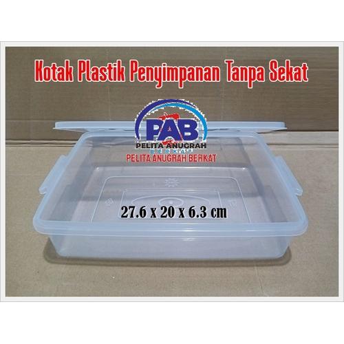 Jual Kotak Plastik Penyimpanan Tanpa Sekat Dokumen Roti Kue Spare Part ...