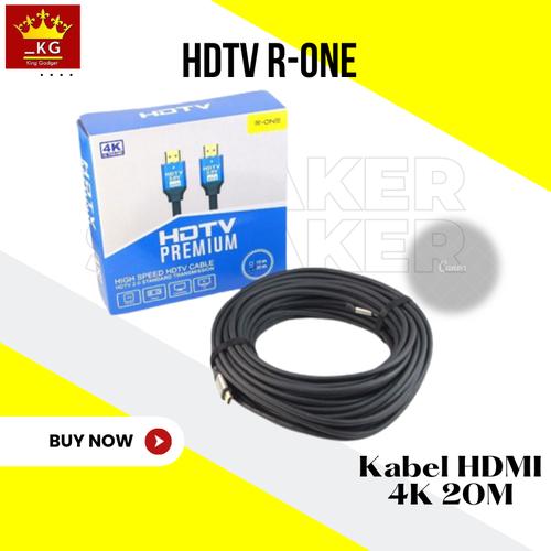 Jual KABEL HDMI HDTV PREMIUM HIGH SPEED 2.0V RESOLUSI 4K PANJANG 20 ...