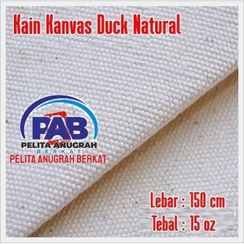 Jual Kain Kanvas Katun Duck Import Natural Tebal /Bahan Tas Canvas ...