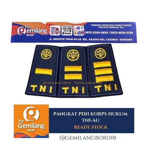 Jual PANGKAT PDH KORPS HUKUM TNI-AU | pangkat PDH TNI | Pangkat PDH ...