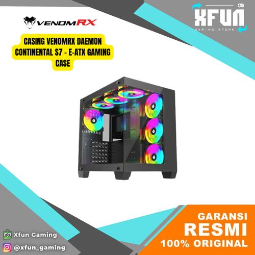 Jual CASING VENOMRX DAEMON CONTINENTAL S7 - E-ATX GAMING CASE - Putih ...