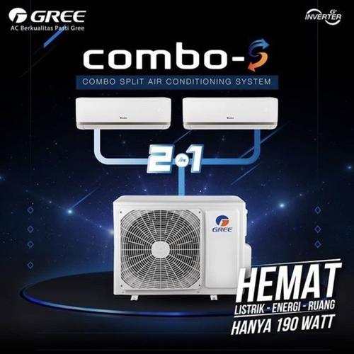 Jual Gree AC Multi Combo Split 1/2 pk GWC-0505CS Garansi Resmi ...