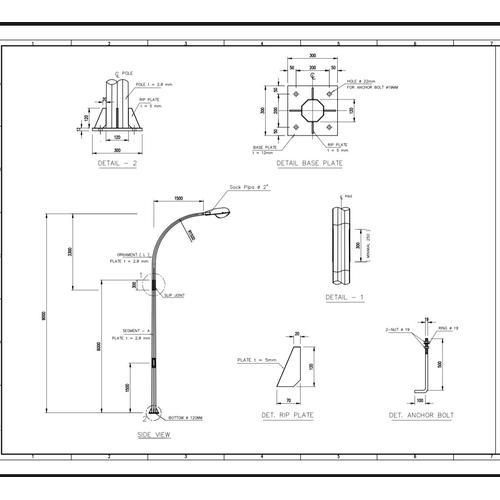 Jual Tiang PJU 7 Meter Single Arm Tiang Penerangan Jalan umum SNI - Kab ...