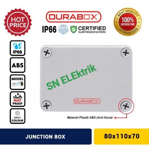 Jual Junction box Panel Plastik ABS 80x110x70 mm DURABOX - Jakarta ...