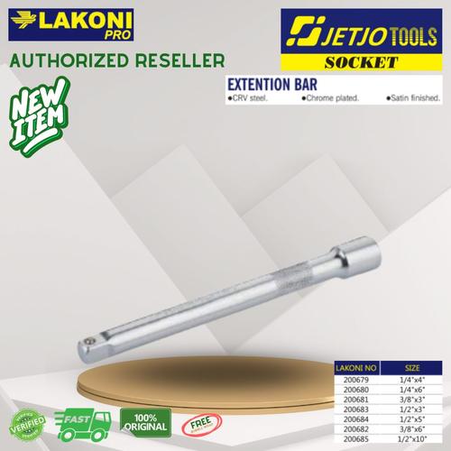 Jual JETJO TOOLS Lakoni Pro Sambungan Kunci Sok 3/8"x3"Extention Bar ...