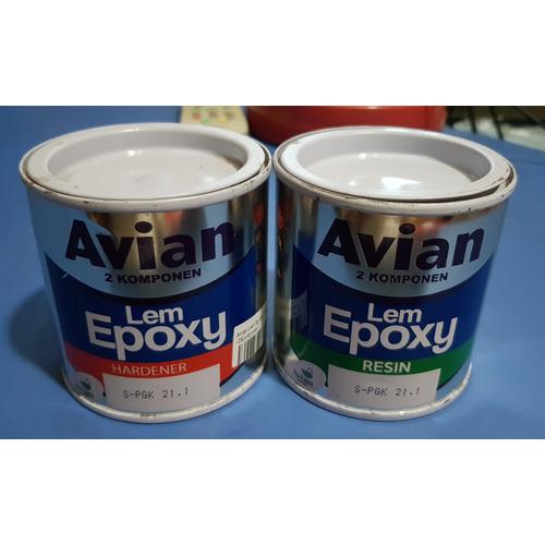 Jual Lem Epoxy Avian 200 gr CC EPoxy Kayu Besi Logam Kaca Logam Glass ...
