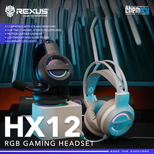 Jual Rexus Thundervox HX12 / HX-12 Gaming Headset - Hitam - Jakarta ...