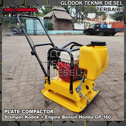 Jual Plate Compactor Stamper Kodok + Engine Honda Bensin GX GP 160 ...