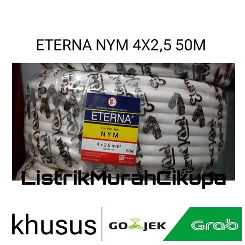 Jual Eterna NYM 4x2.5 50M Meter Kabel Listrik Kawat Putih Khusus Grab Gojek - Kab. Tangerang ...
