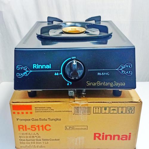 Jual RINNAI Kompor Gas 1 Tungku Teflon Ri-511C / Kompor Gas 1 Tungku ...
