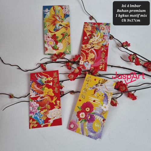 Jual ANGPAO IMLEK SHIO NAGA 2024 ANGPAO PREMIUM TEBAL ISI 4 FUNGPAO ...