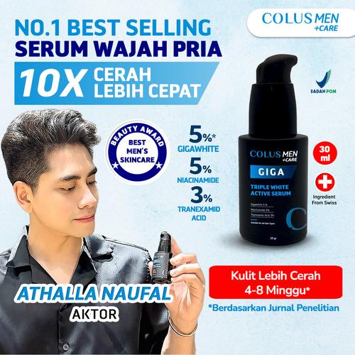 Promo Colus Men Giga Triple White Serum Pemutih wajah pria Skincare ...