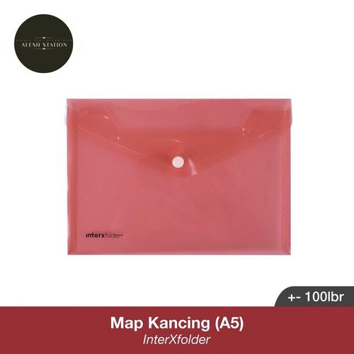 Jual Inter X Map kancing A5 (12 Pc) / Map File A5 / Map Dokumen A5 - Biru - Kab. Bekasi - Alesh ...