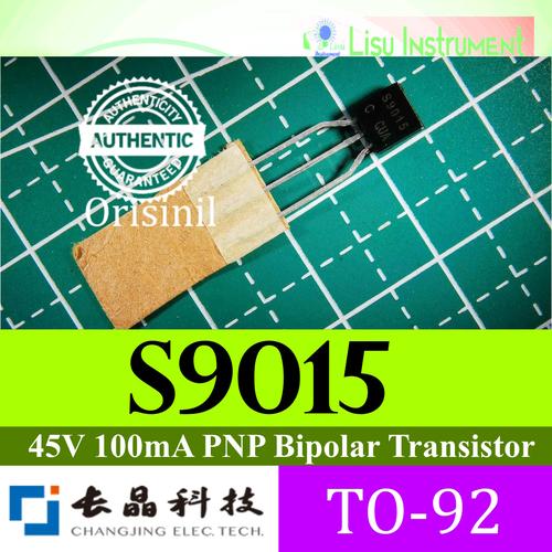 Jual S9015 45V 100mA PNP Bipolar Transistor BJT 9015 TO-92 CJ Original ...
