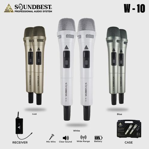 Jual Mic Wireless Soundbest W-10 / W10 Microphone Wireless Handheld ...
