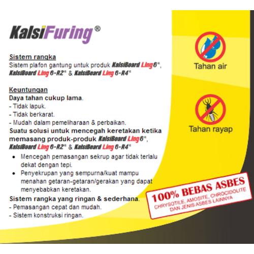 Jual KalsiFuring rangka metal furing sistem plafon KalsiBoard Ling ...