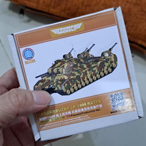 Jual 1:700 Landkreuzer P1000 Ratte German WWII Super heavy island Tank ...