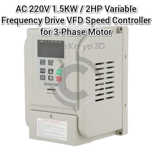 Promo Inverter AC 220 Variable Motor 1.5KW 2 HP Input 1 Phase Output 3 Phase - Jakarta Timur ...