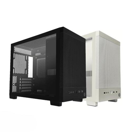 Promo CASING CUBE GAMING VENTUS GLASS BLACK/WHITE MESH LEFT SIDE GLASS ...