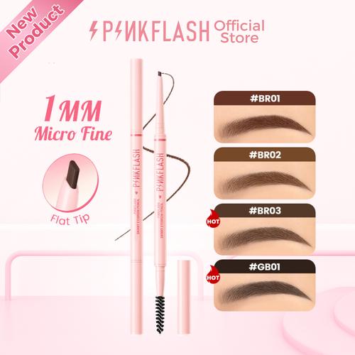 Promo PINKFLASH Eyebrow Pencil Thin Micro Size Smooth Waterproof PFE25 ...