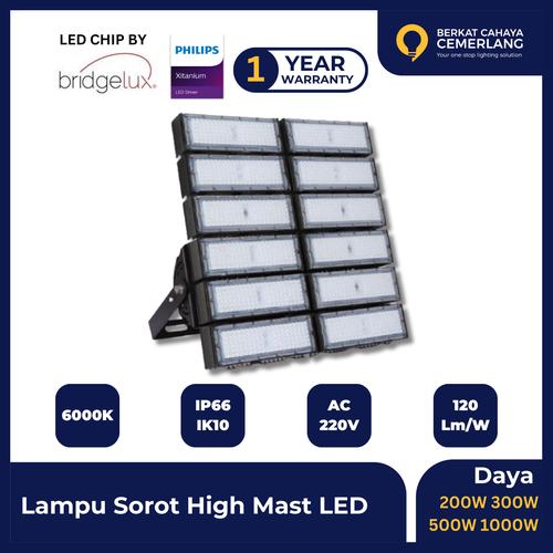 Jual Lampu High Mast LED 200W 300W 500W 1000W Stadion Lapangan GOR ...