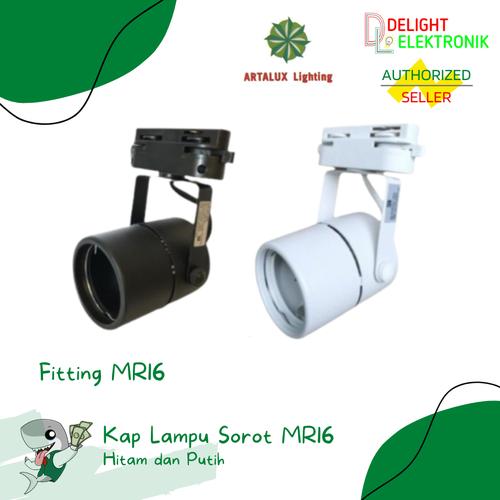 Jual Kap Lampu Track Rell Fitting MR16 Sorot Spotlight Artalux - Putih ...