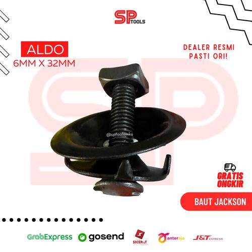 Jual BAUT SKRUP JACKSON / BAUT JAKSON BELT FASTENER HITAM 1/4" 6MM X ...