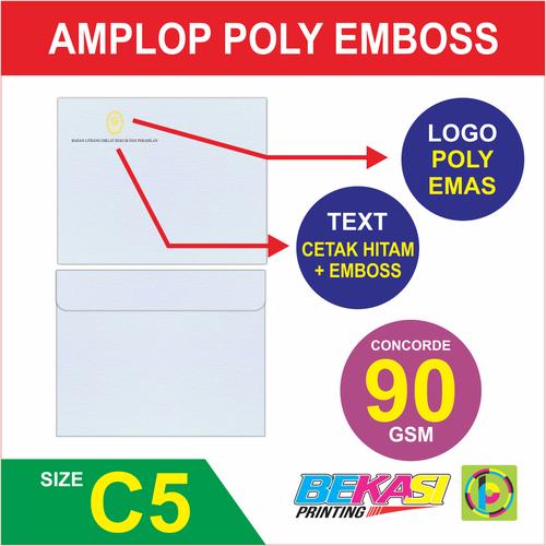 Jual Cetak Amplop Concorde C5 + Poly Emboss - Kota Bekasi - Bekasi ...