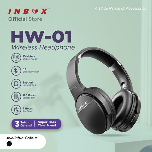 Promo Inbox Wireless Headphone HW-01 Headset Bluetooth Bass - Kota ...