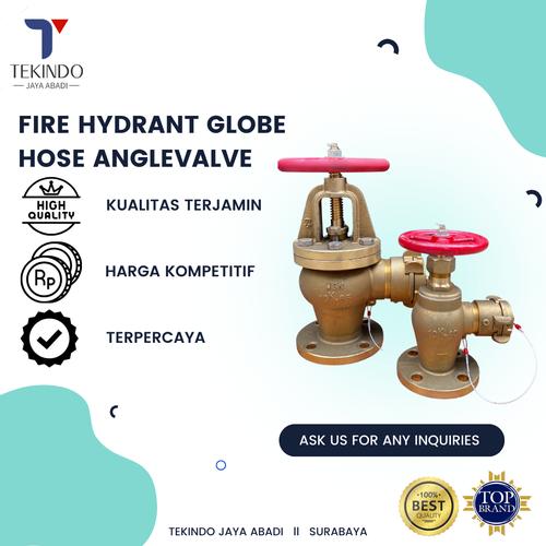Jual Fire Hydrant Globe Hose Angle Valve Bronze Type JIS 10K DN 40A 65A ...