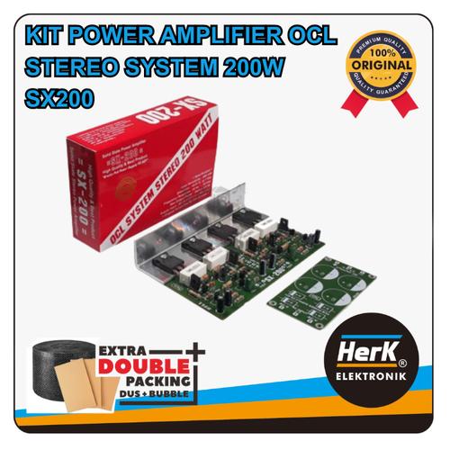 Jual KIT POWER AMPLIFIER OCL STEREO SYSTEM 200W SX200 SX 200 BELL BGR ASLI - Jakarta Pusat ...