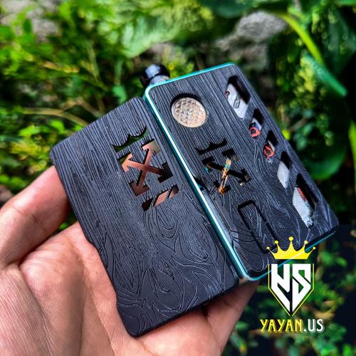 Jual outer panel dotaio v2 acrylic motif Wood texture Off crown - Kota ...