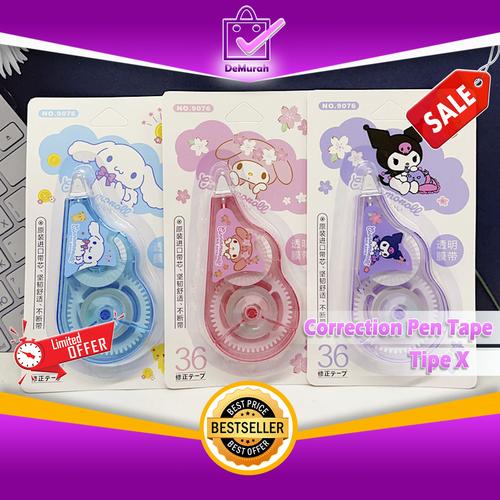 Promo Correction Pen Tape Tipe X Kertas Pita Label Roll Tipex Sekolah ...