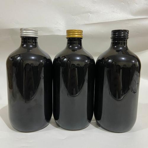 Jual Botol Ulir 500ml Hitam Tutup Aluminium / Botol 500ml Mada Hitam ...
