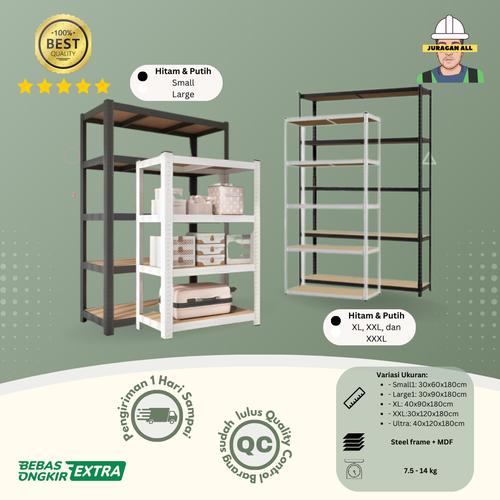 Jual RAK PENYIMPANAN SERBAGUNA/RAK 5 TINGKAT/RAK GUDANG/RAK SUSUN BESI ...
