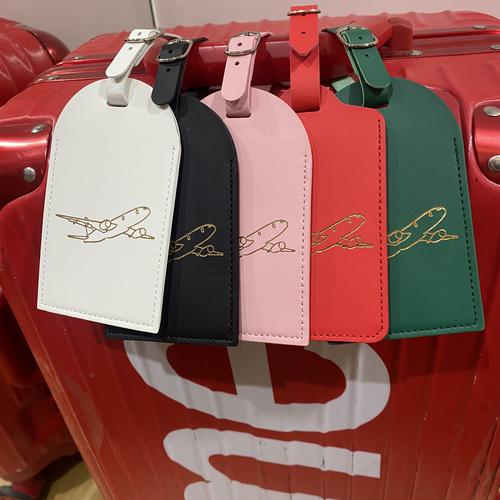 Jual Name Tag Koper / Label Nama Koper Bahan Pu Leather / Gantungan ...