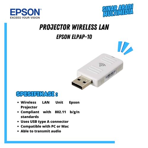Jual EPSON ELPAP 10 Projector Wireless LAN Card - Kab. Sleman - Sinar ...