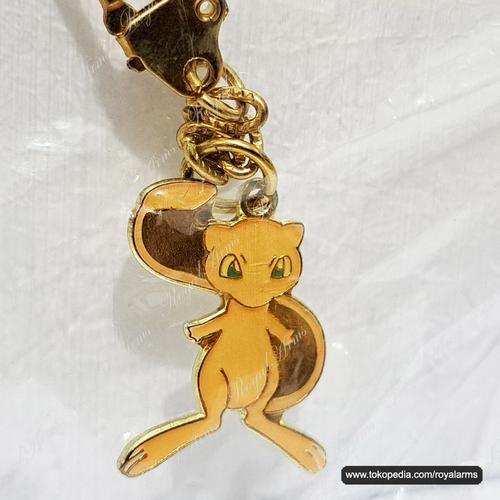 Promo Pokemon Center Mew Gold Metal Swing Keychain Charm Vintage Japan ...