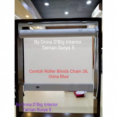Jual Tirai/Gorden/Gordyn/Roller Blinds Onna Chain 38 Kain Blackout Seri ...